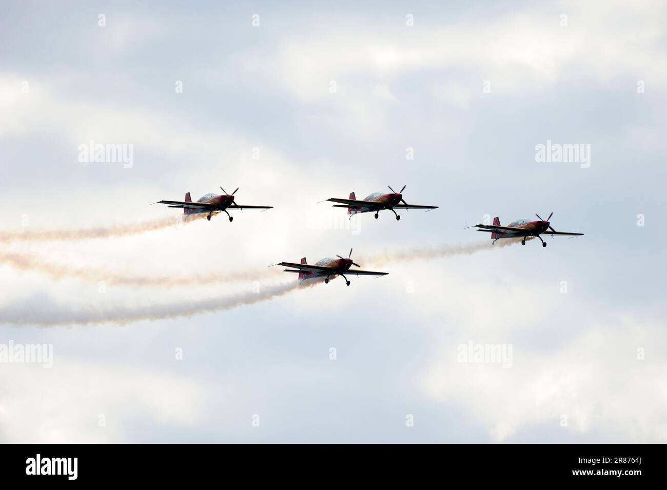 Royal Jordanian Falcons, air show,Photo Kazimierz Jurewicz Stock Photo ...