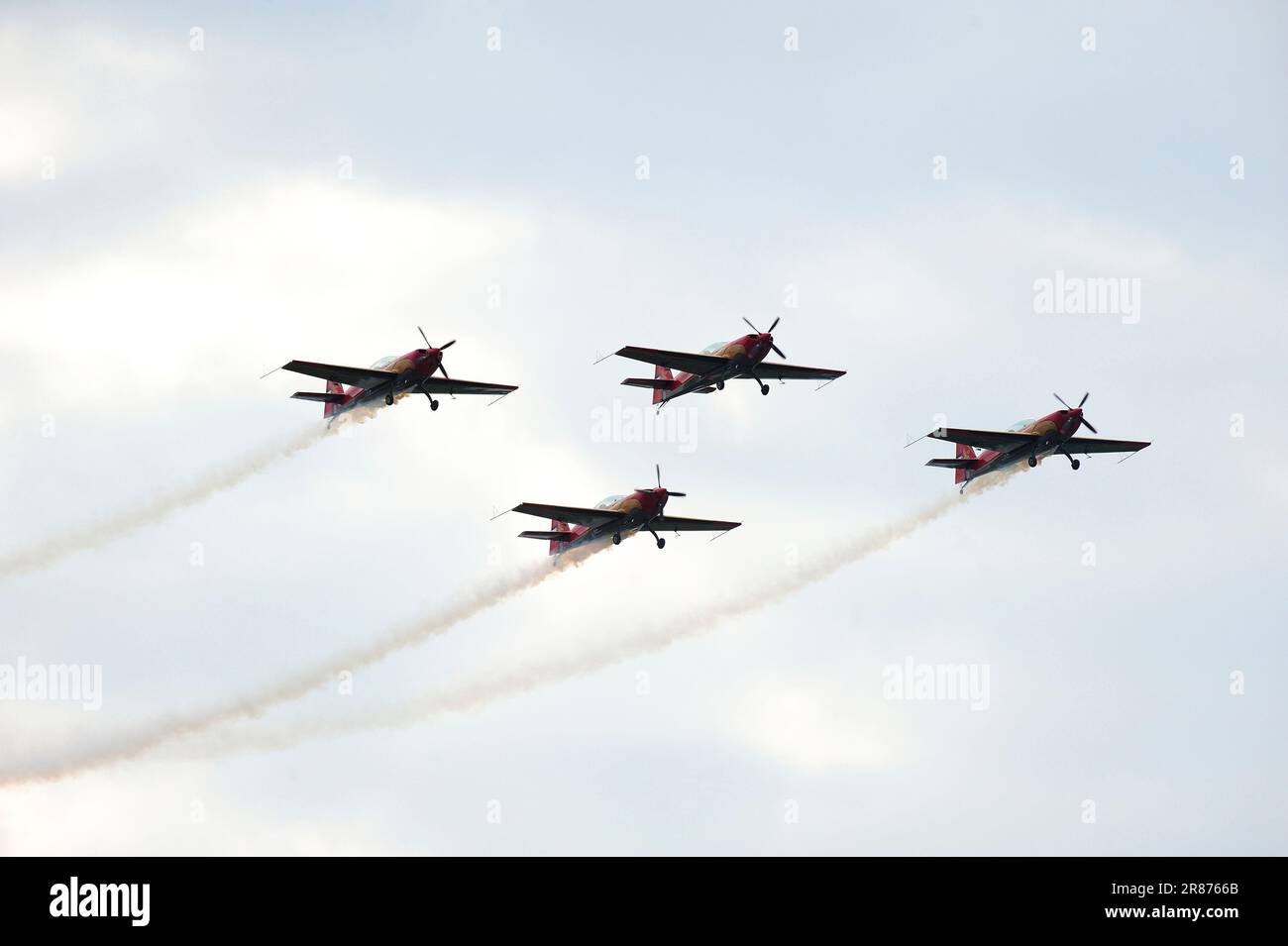 Royal Jordanian Falcons, air show,Photo Kazimierz Jurewicz Stock Photo ...