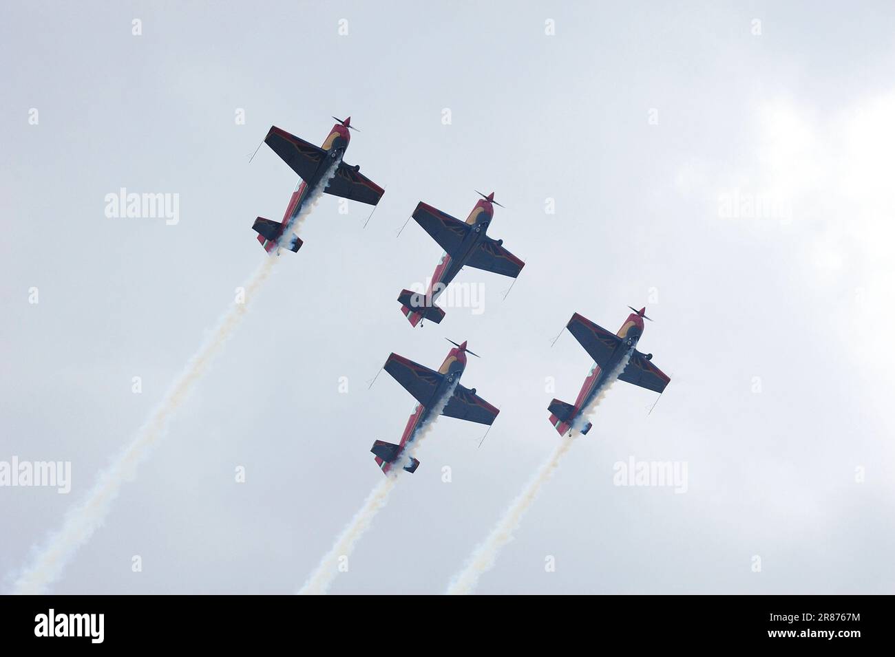 Royal Jordanian Falcons, air show,Photo Kazimierz Jurewicz Stock Photo ...
