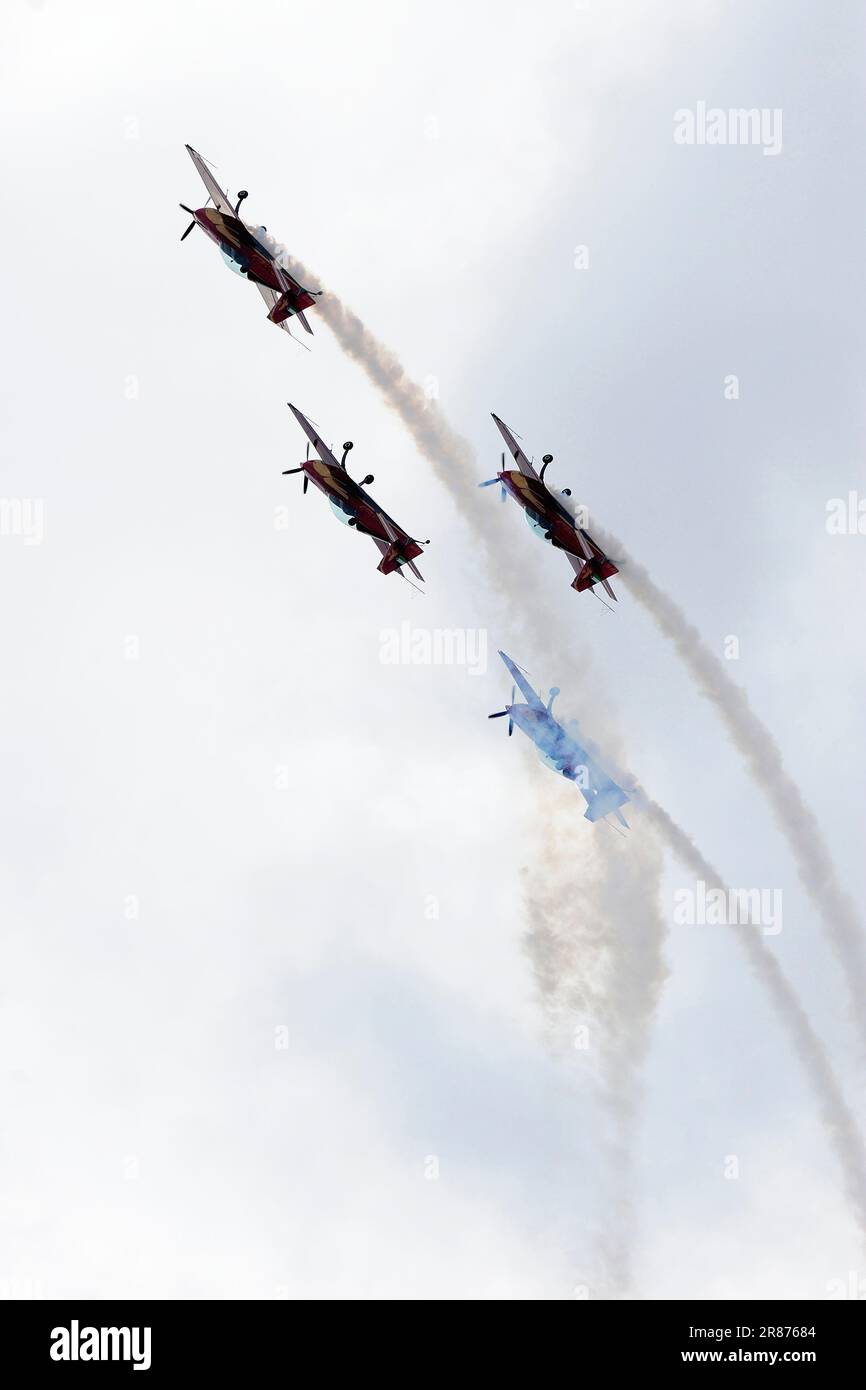 Royal Jordanian Falcons, air show,Photo Kazimierz Jurewicz Stock Photo ...