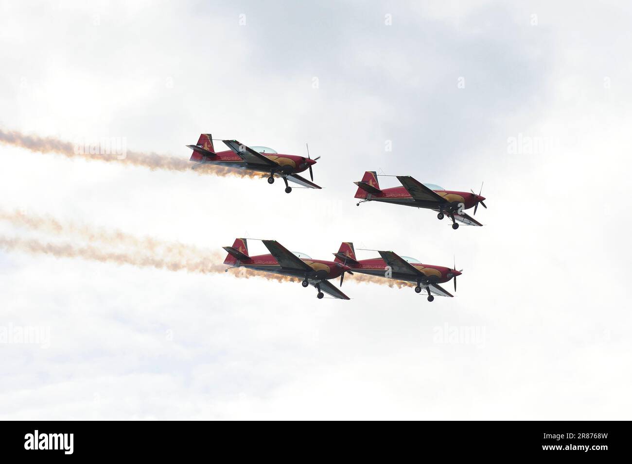 Royal Jordanian Falcons, air show,Photo Kazimierz Jurewicz Stock Photo ...