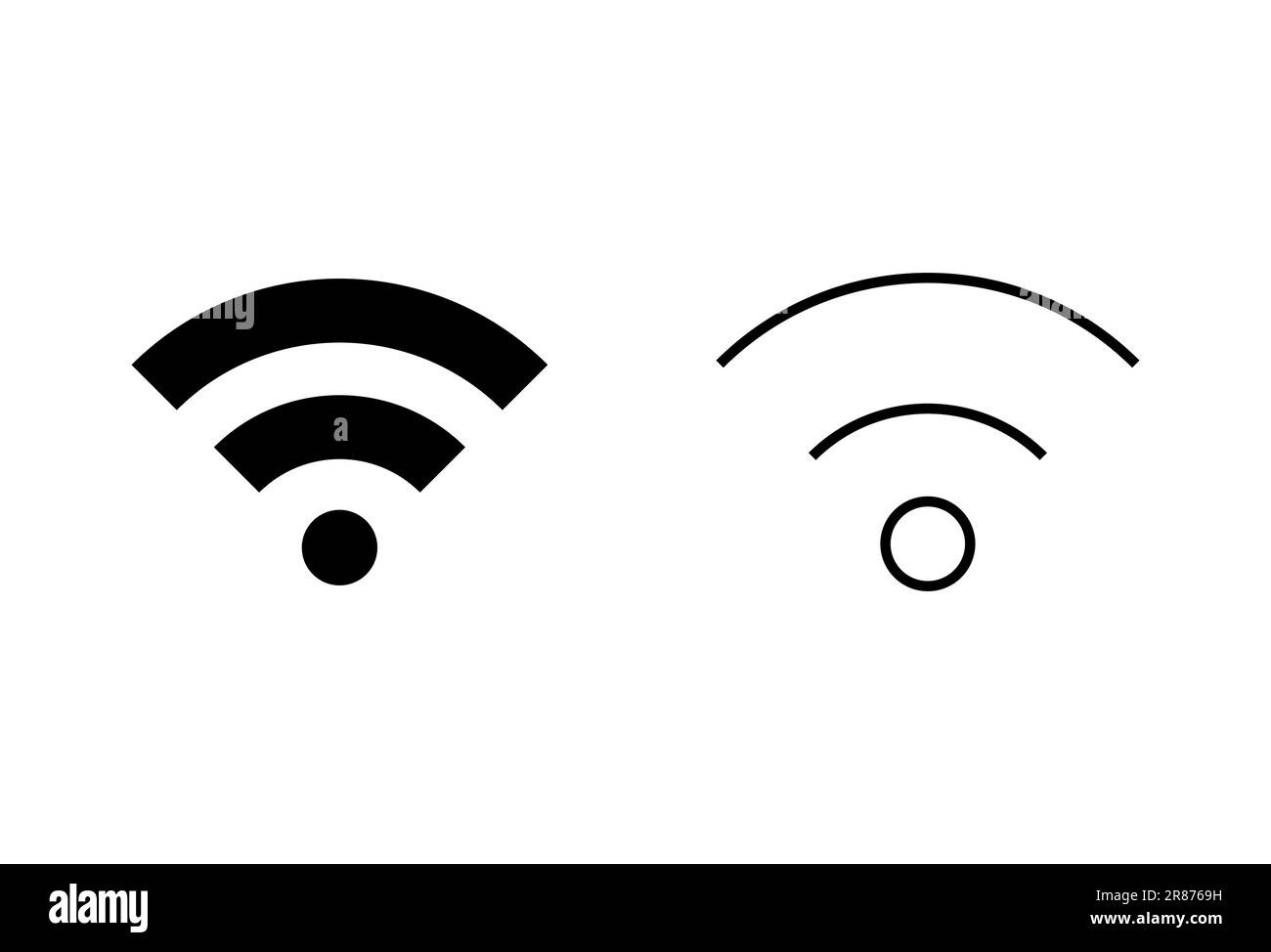 Wifi icon set. signal vector icon. Wireless icon vector Stock Vector ...