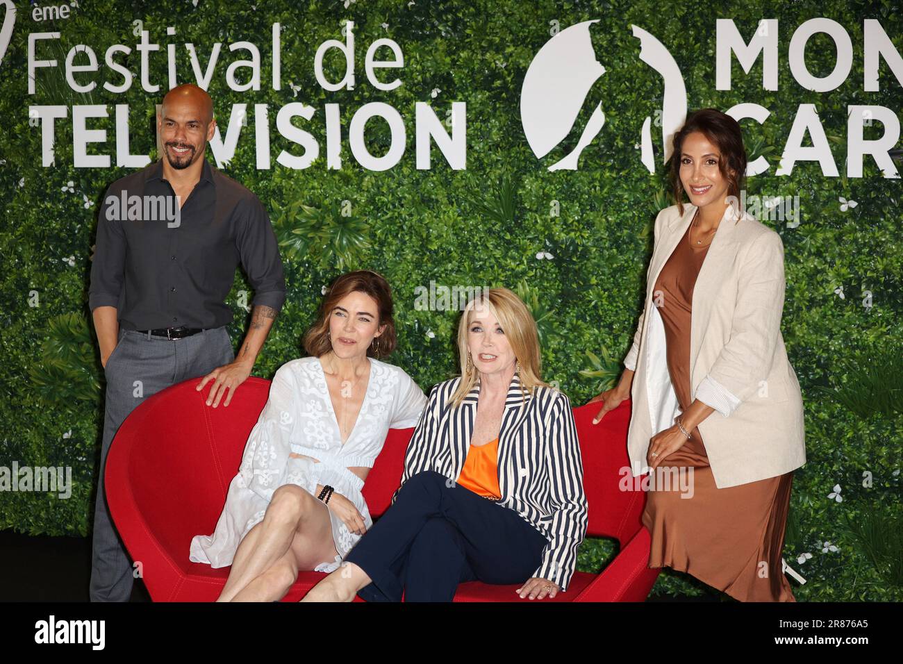 Monaco, Monaco. 17th June, 2023. Bryton James, Amelia Heinle, Melody ...