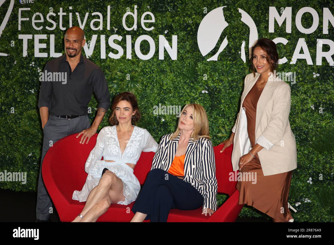 Monaco, Monaco. 17th June, 2023. Bryton James, Amelia Heinle, Melody ...
