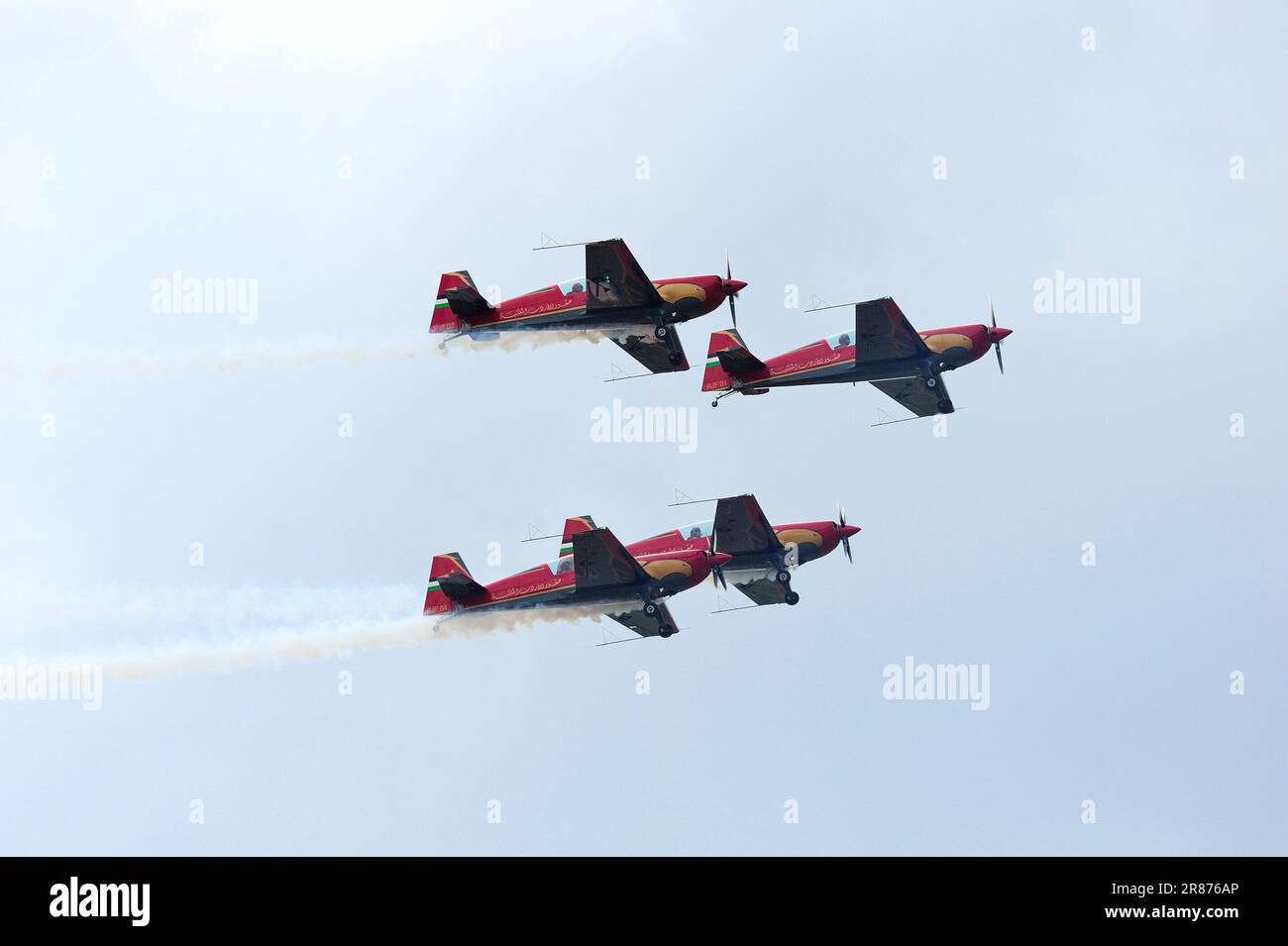 Royal Jordanian Falcons, air show,Photo Kazimierz Jurewicz Stock Photo ...