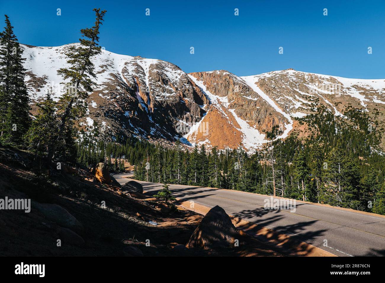 illustration lower section during Pikes Peak International Hill Climb ...
