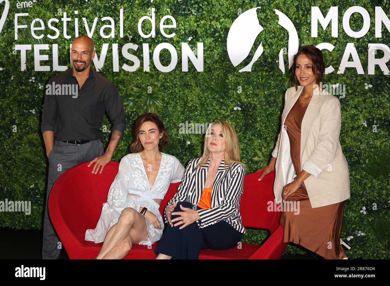Monaco, Monaco. 17th June, 2023. Bryton James, Amelia Heinle, Melody ...
