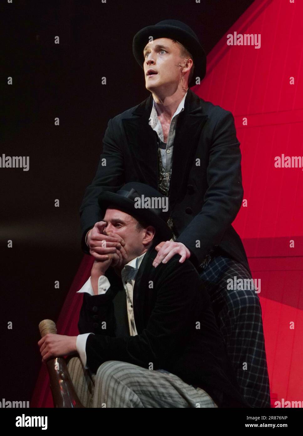 June 5, 2023. - Russia, Moscow. - Moscow Oleg Tabakov Theatre. Stage on Sukharevskaya. A scene ...