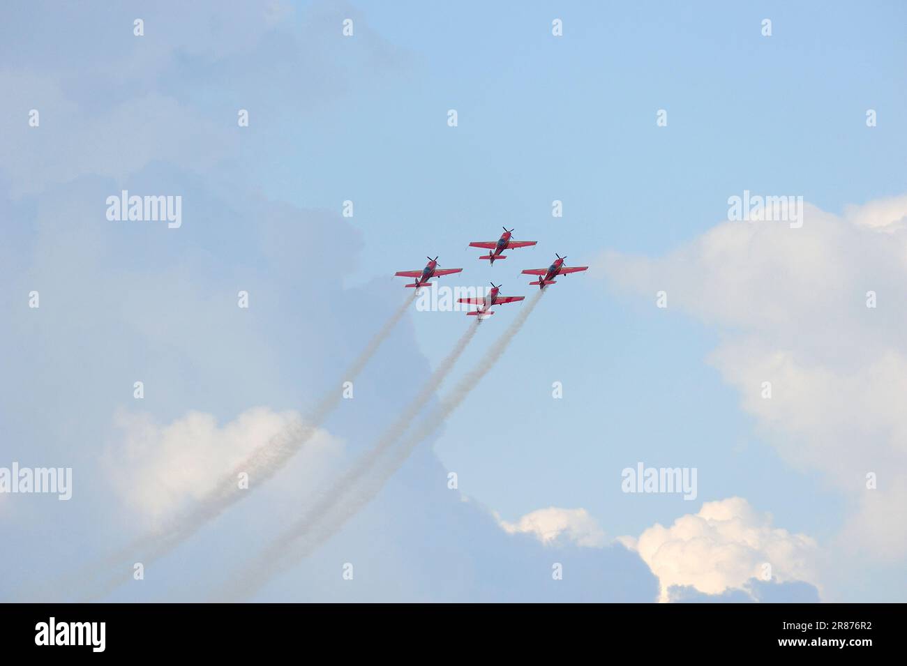 Royal Jordanian Falcons, air show,Photo Kazimierz Jurewicz Stock Photo ...