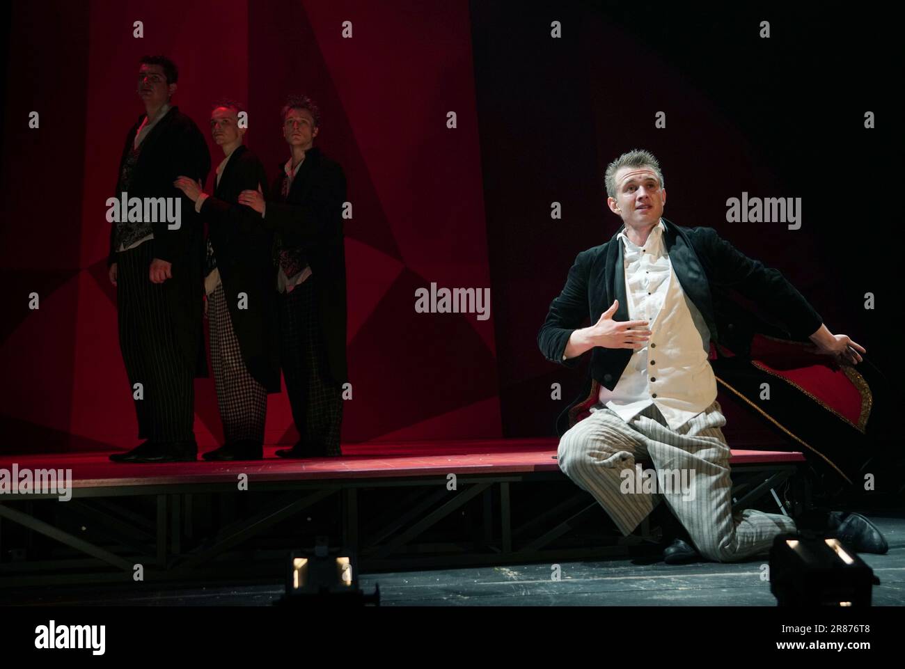 June 5, 2023. - Russia, Moscow. - Moscow Oleg Tabakov Theatre. Stage on Sukharevskaya. A scene ...