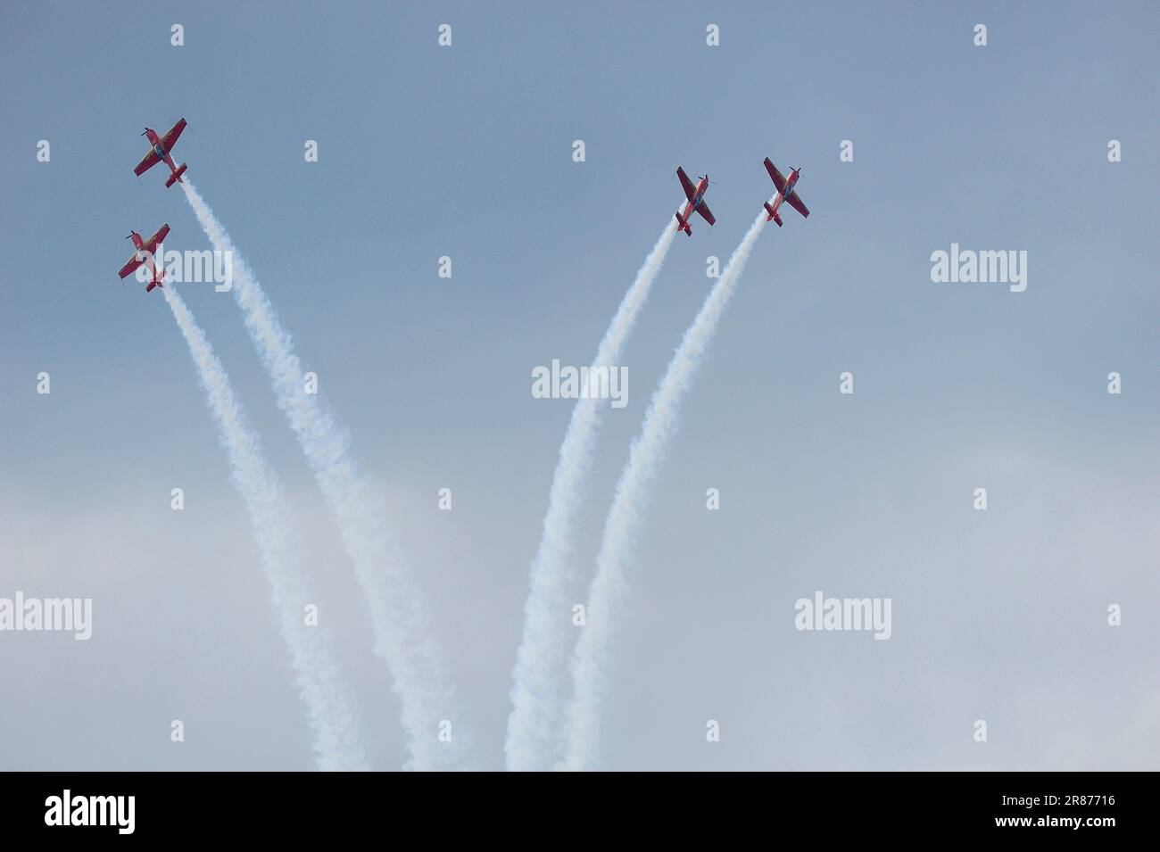 Royal Jordanian Falcons, air show,Photo Kazimierz Jurewicz Stock Photo ...