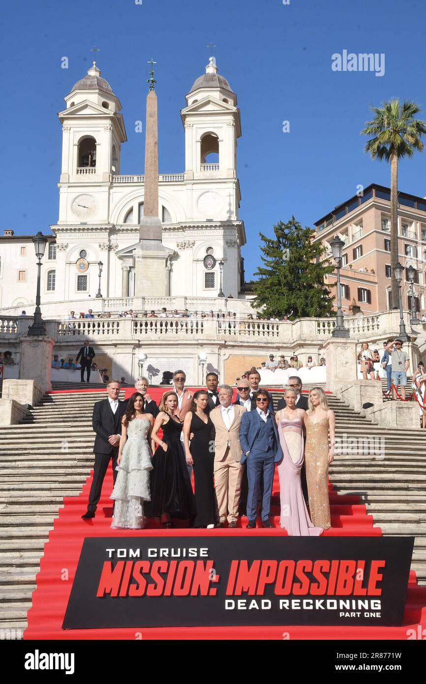 Rome, Italy. 19th June, 2023. Rome, Spanish Steps, photocall film ...