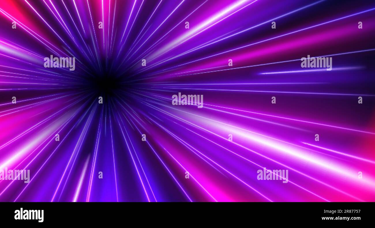 Hyperspace warp speed light effect background. Galaxy hyper space ...