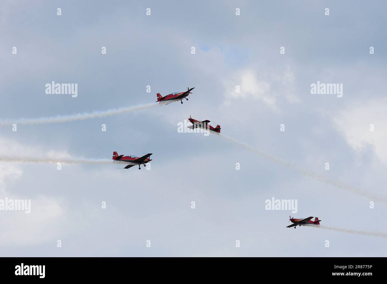 Royal Jordanian Falcons, air show,Photo Kazimierz Jurewicz Stock Photo ...