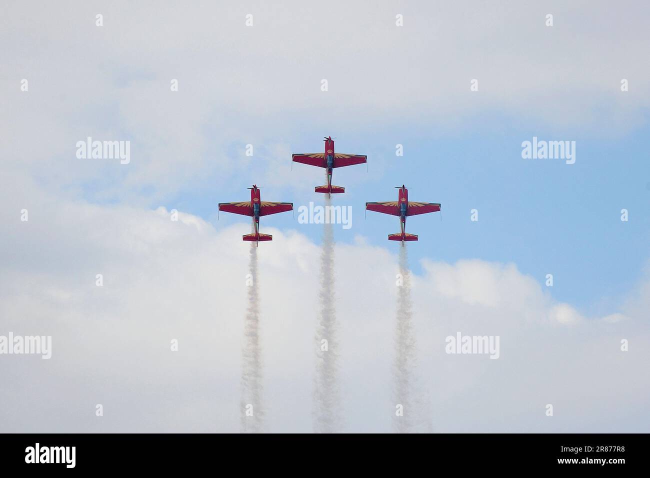 Royal Jordanian Falcons, air show,Photo Kazimierz Jurewicz Stock Photo ...