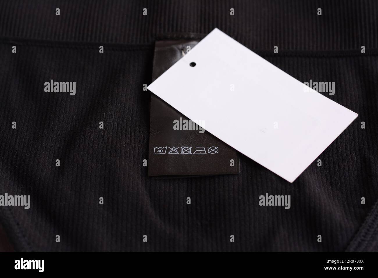 Mockup tag laundry symbols hi-res stock photography and images - Alamy