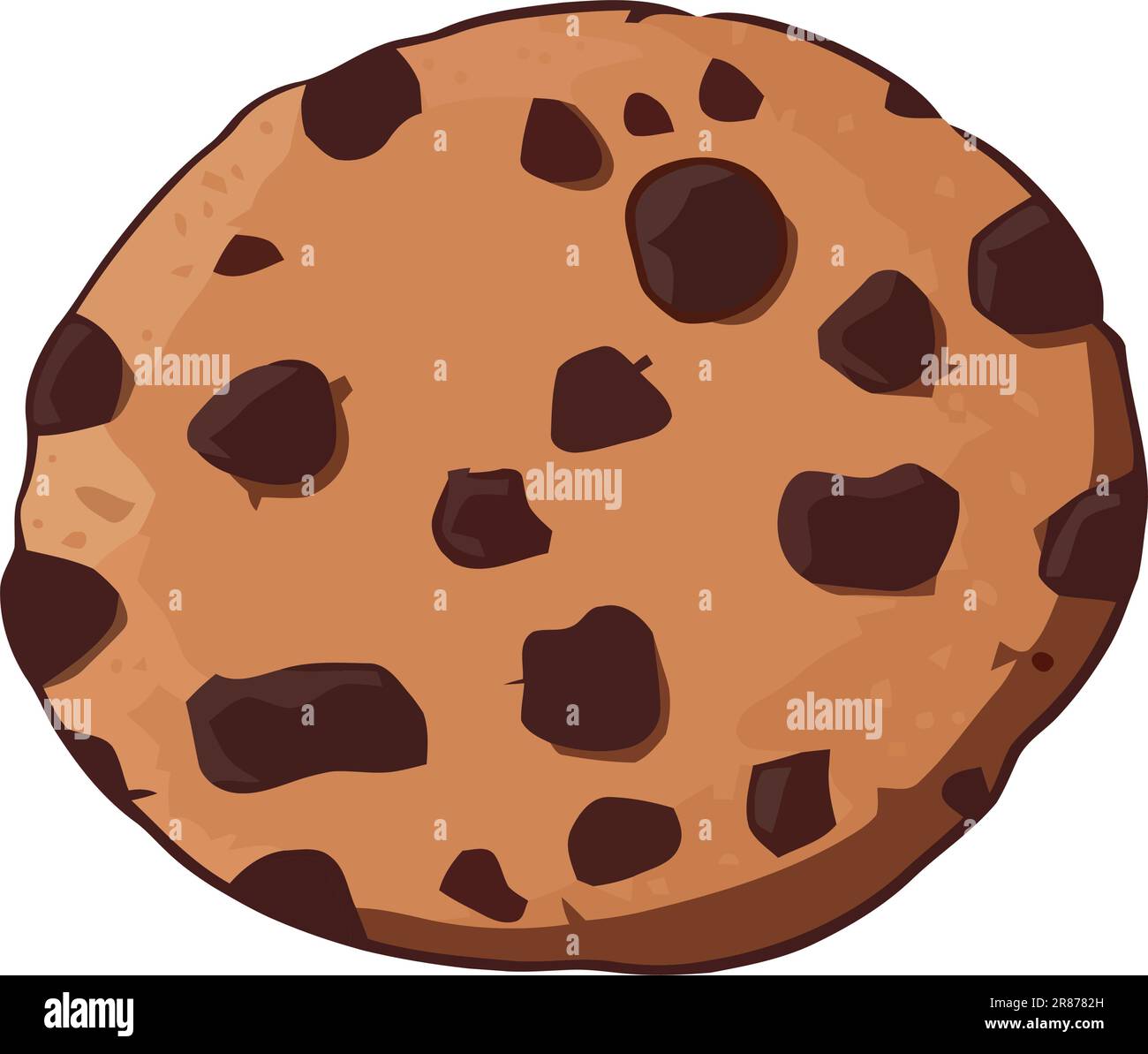 chocolate cookie illustration Stock Vector Image & Art - Alamy
