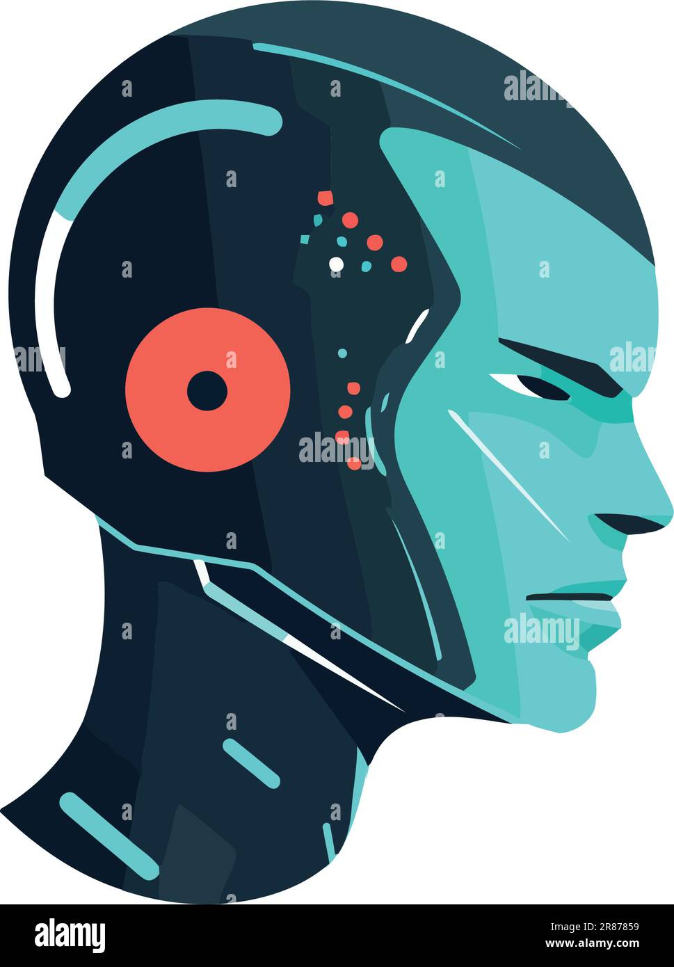 A futuristic cyborg avatar Stock Vector Image & Art - Alamy
