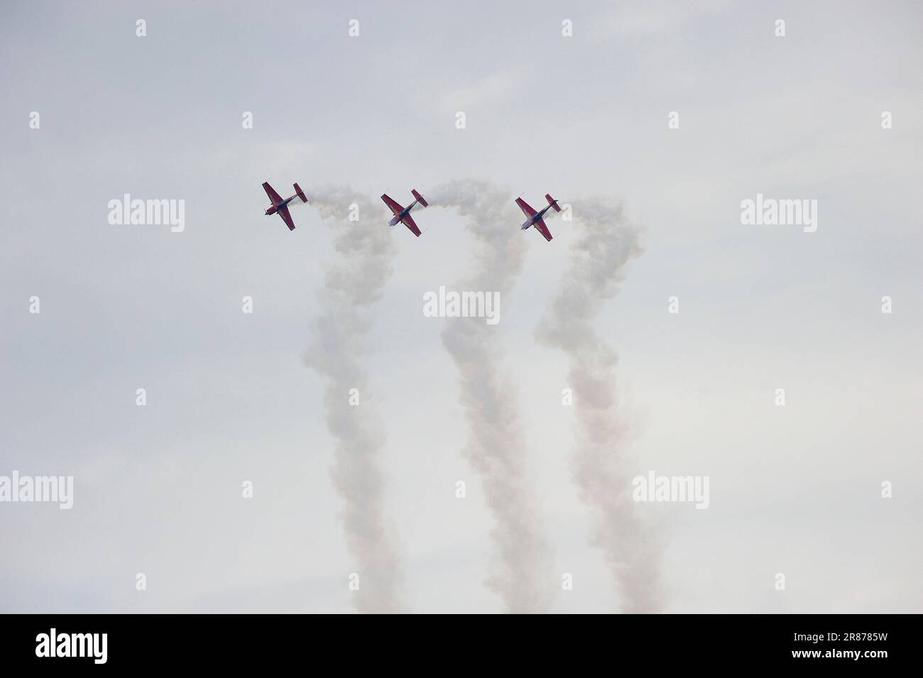 Royal Jordanian Falcons, air show,Photo Kazimierz Jurewicz Stock Photo ...