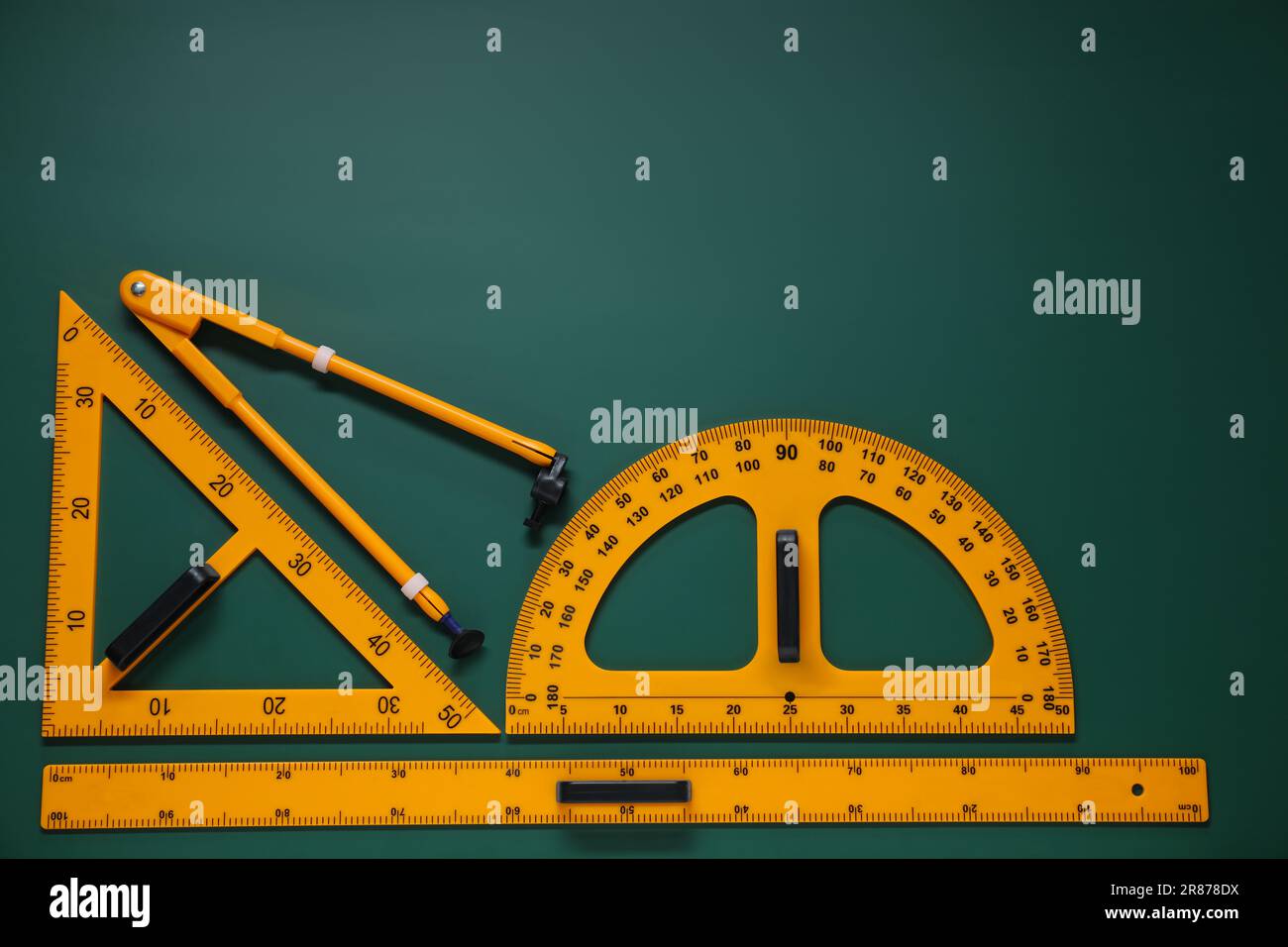 Compass protractor ruler hi-res stock photography and images - Alamy