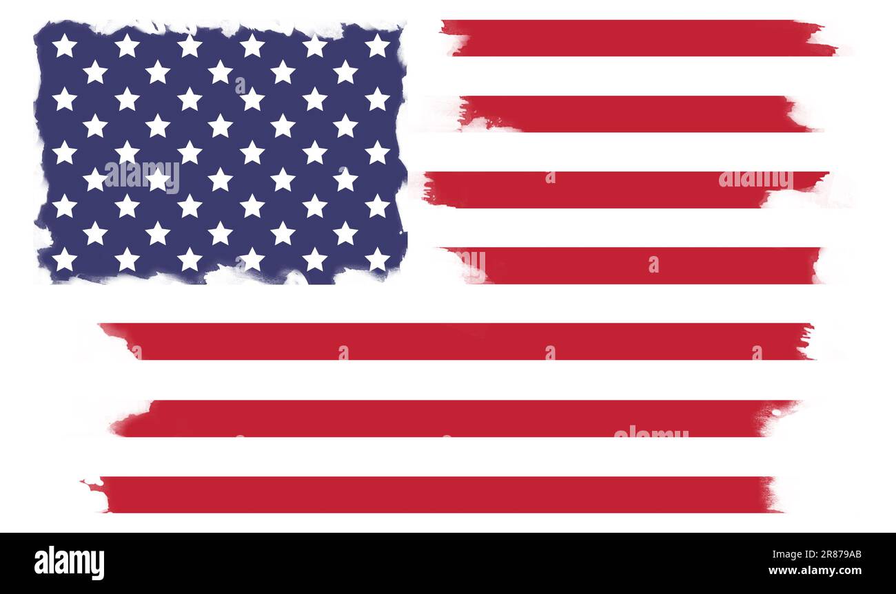 Creative painting american flag hi-res stock photography and images - Alamy