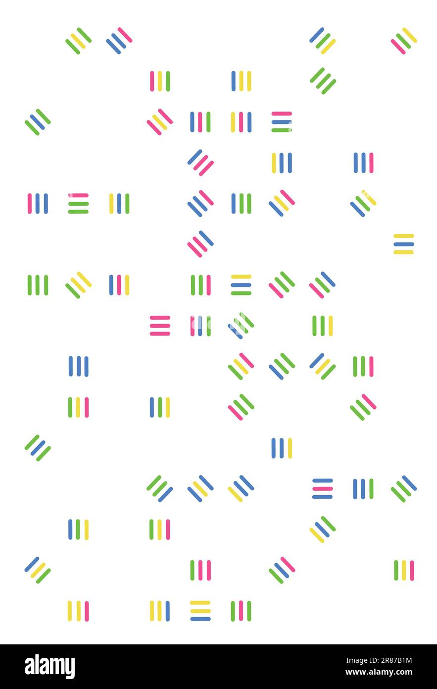 Abstract colored small oblique and straight lines. Vector illustration ...