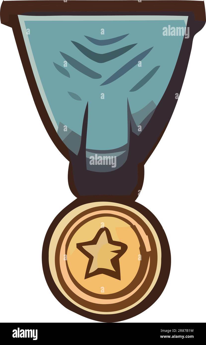 Gold medal triumphs perfect symbol of achievement Stock Vector Image ...