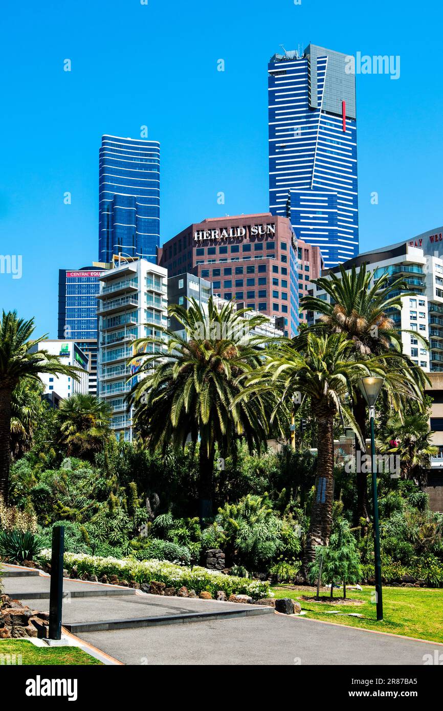 Melbourne Central Business District (CBD), Victoria, Australia Stock ...