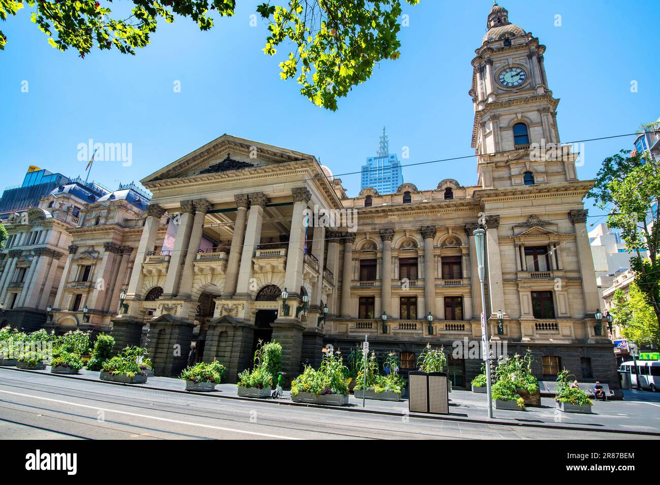 Historic Melbourne Town Hall, Melbourne, Victoria, Australia Stock ...