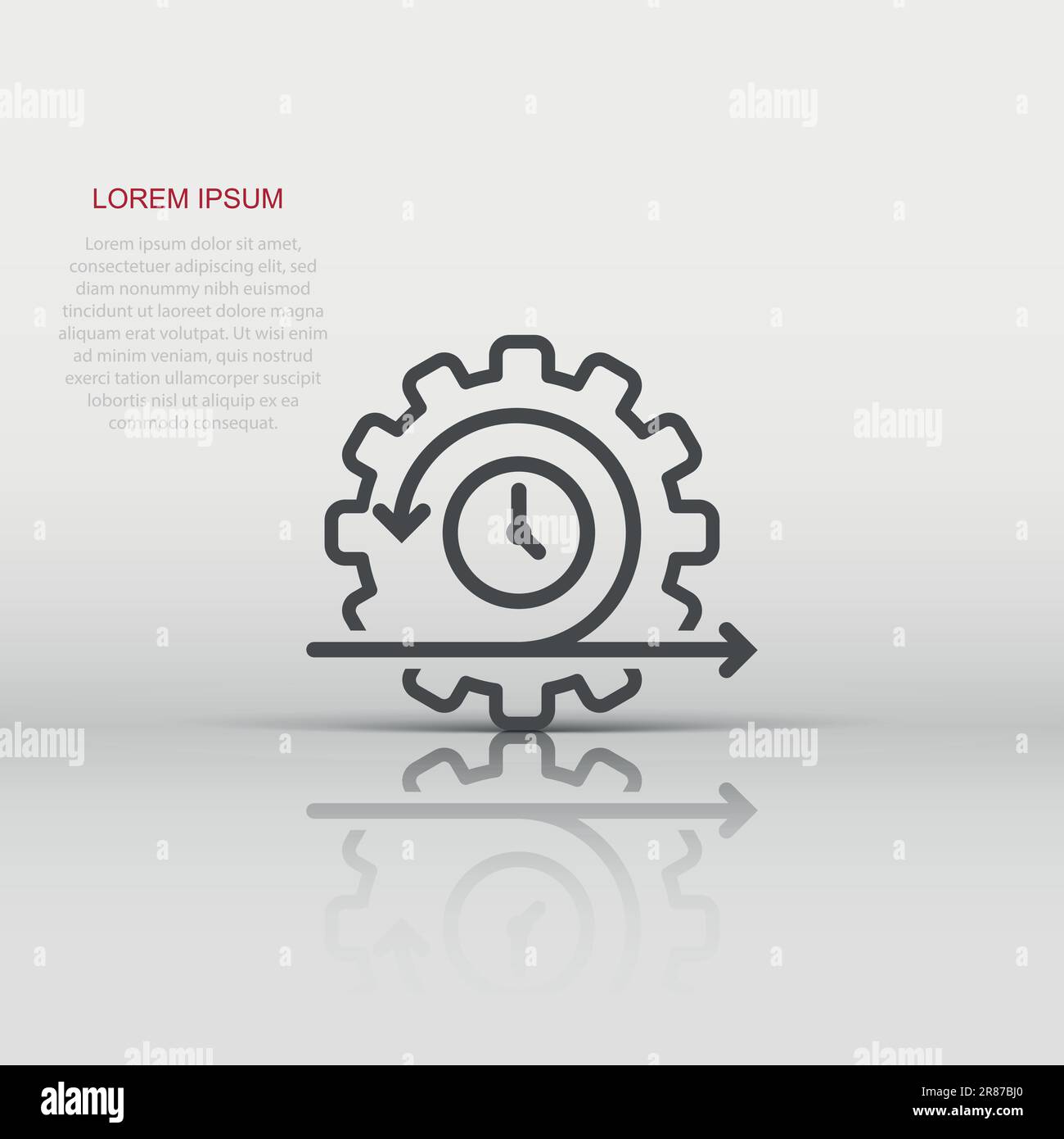 Agile Icon In Flat Style Flexible Vector Illustration On White