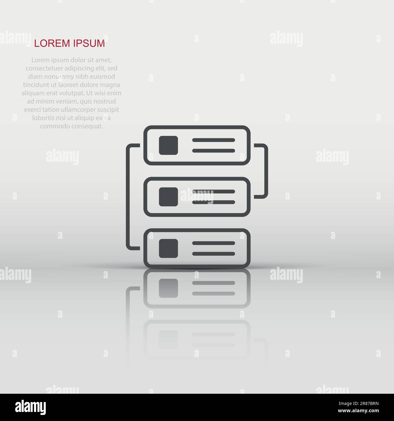 Improvement icon in flat style. Efficiency vector illustration on white ...