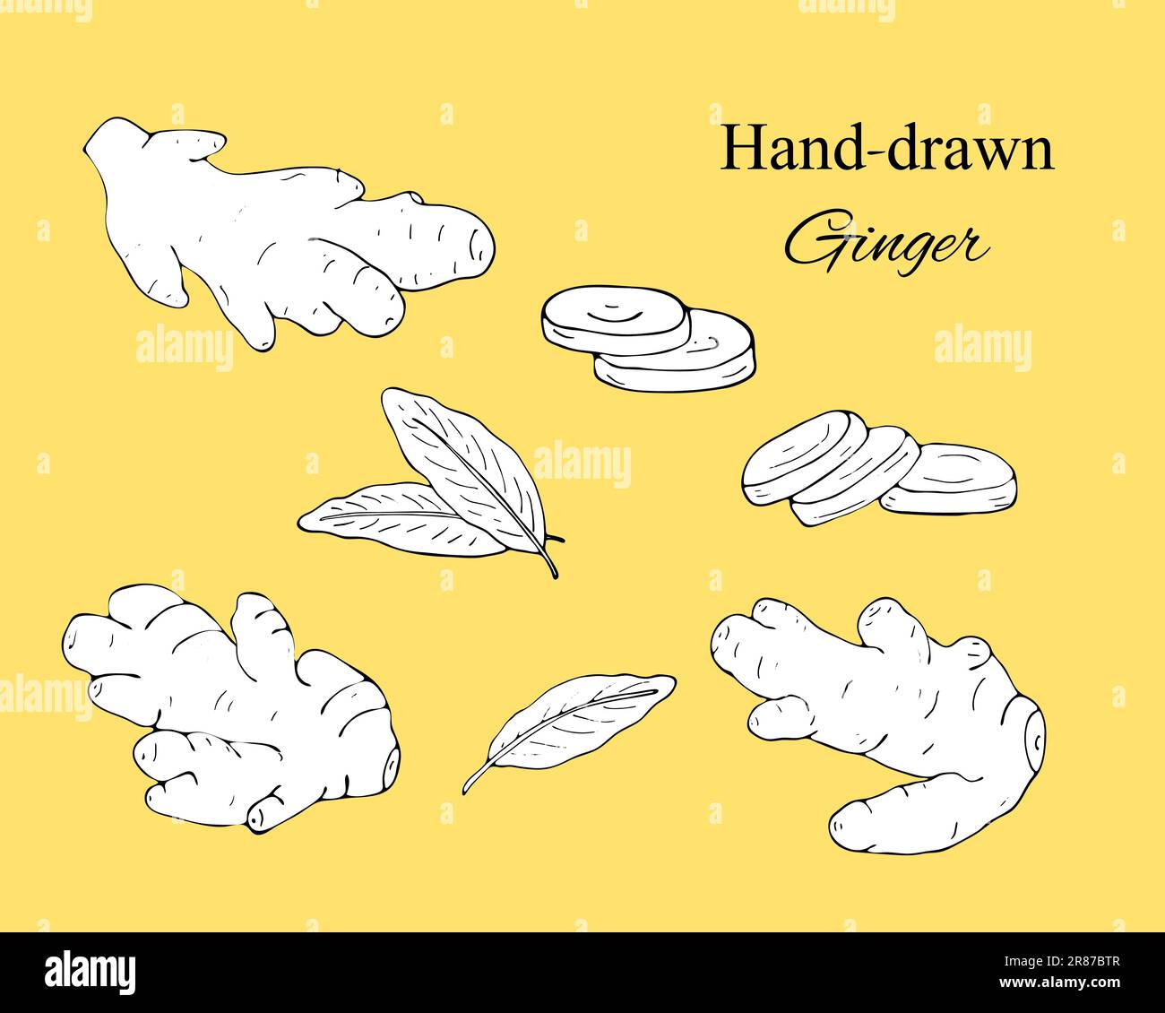 Set hand drawn vegan Stock Vector Images - Alamy