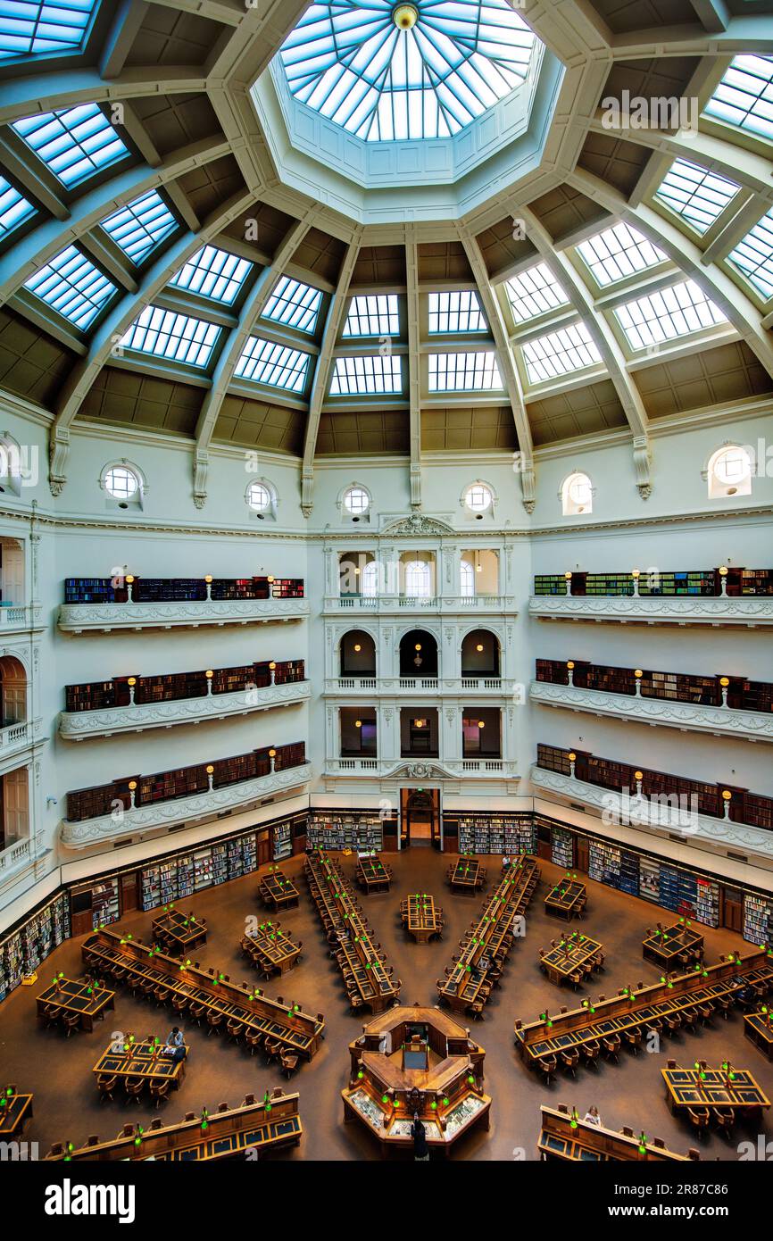 The La Trobe Reading Room, State Library Victoria, Melbourne, Australia ...