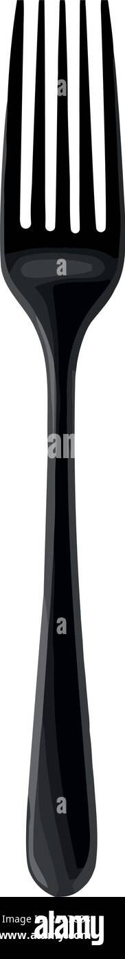 black fork vector illustration Stock Vector Image & Art - Alamy