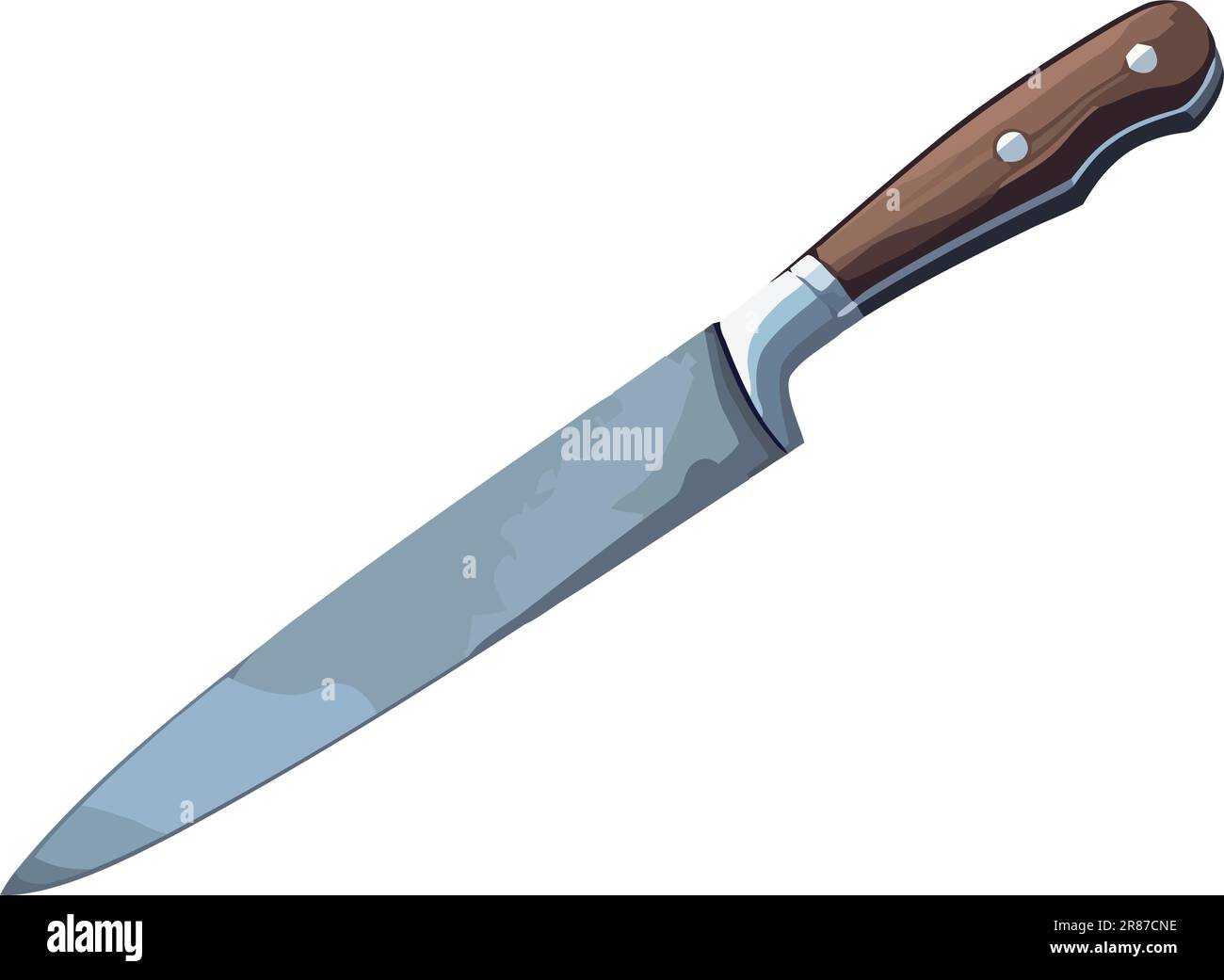 Sharp steel knife illustration Stock Vector Image & Art - Alamy