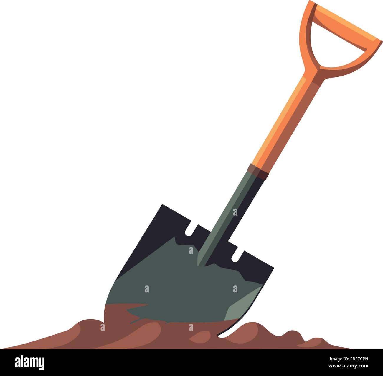 Digging with shovel Stock Vector Image & Art - Alamy
