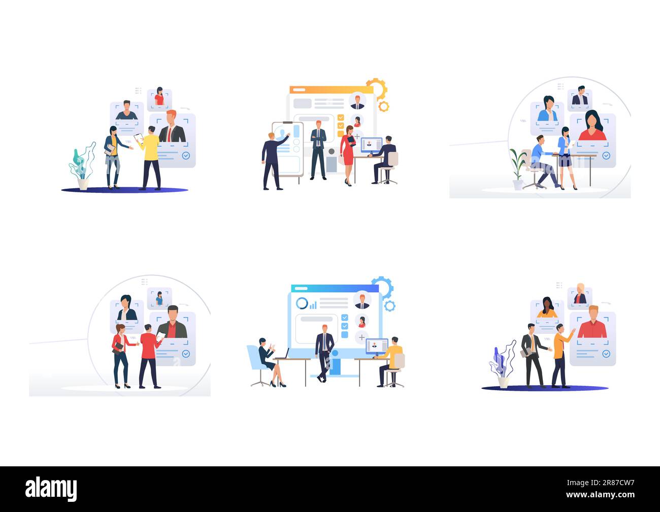 Personnel selection set Stock Vector Image & Art - Alamy