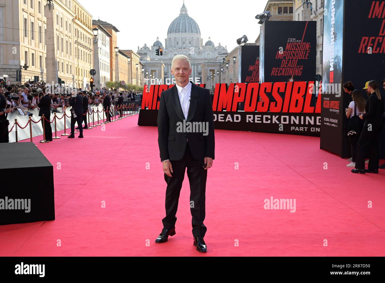 Rome, Italy. 19th June, 2023. Simon Pegg attends the red carpet of the ...
