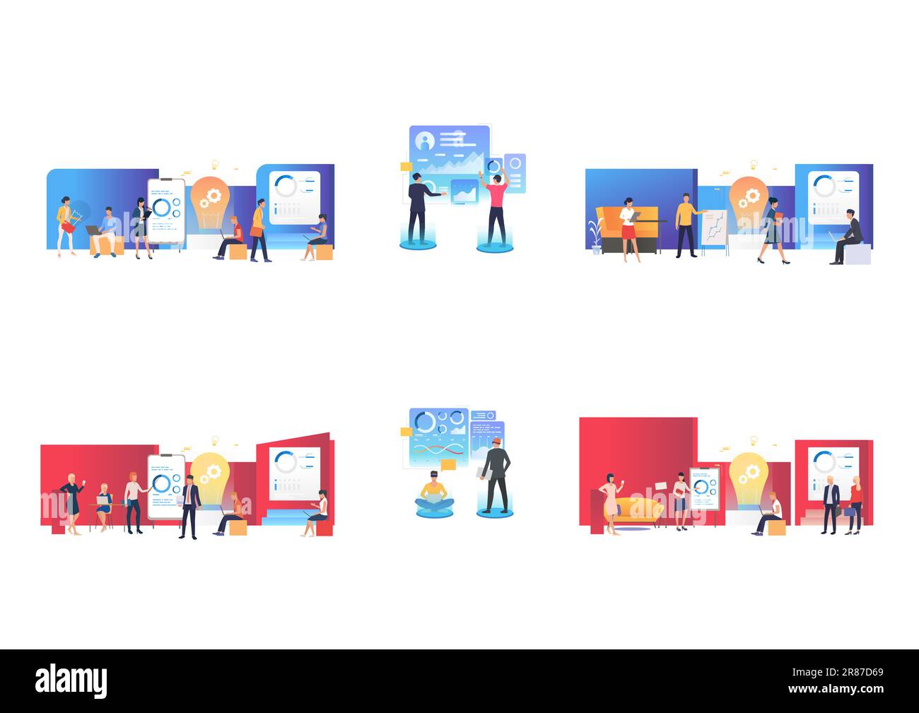 Presenting new ideas Stock Vector Images - Alamy