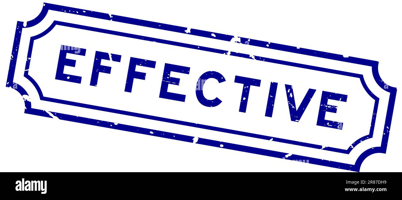 Grunge blue effective word rubber seal stamp on white background Stock ...