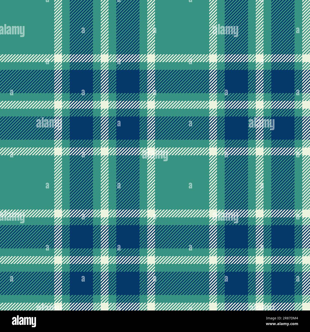Plaid seamless pattern in blue. Check fabric texture. Vector textile ...