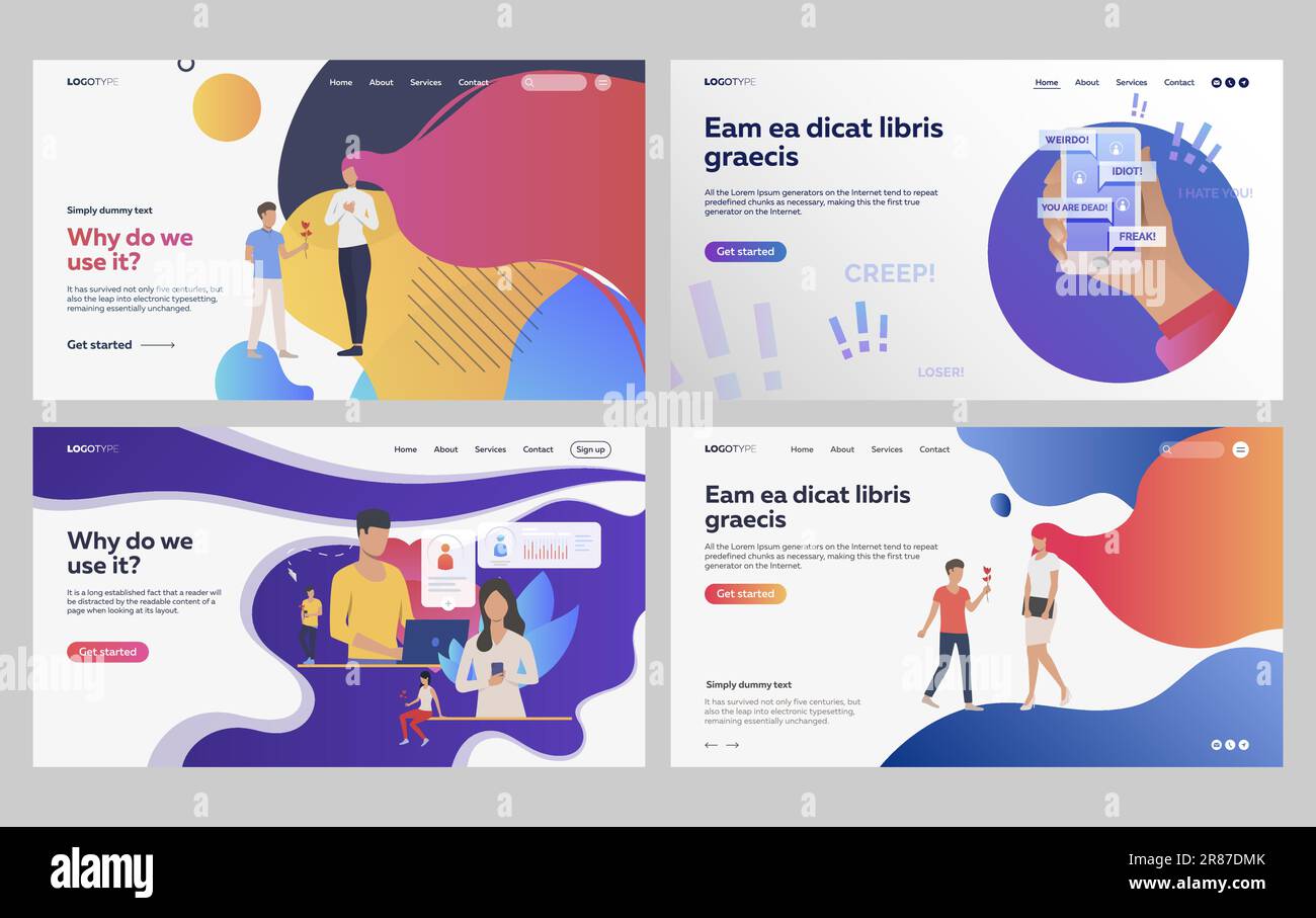 Cyberbullying banner Stock Vector Images - Alamy