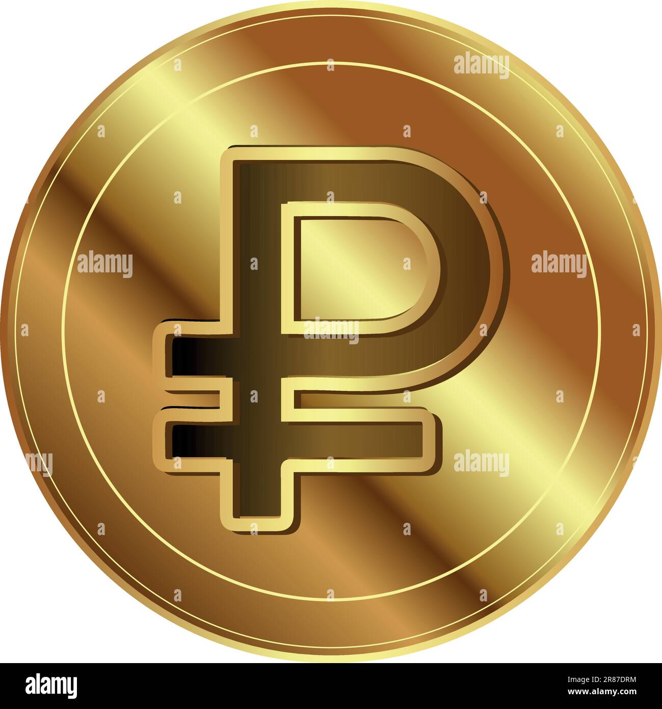 Rouble coins Stock Vector Images - Alamy