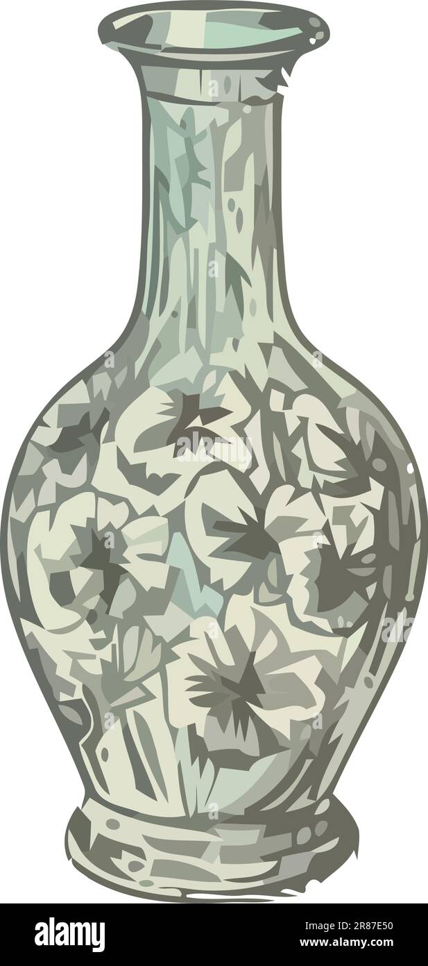 Urn with plant Stock Vector Images - Alamy