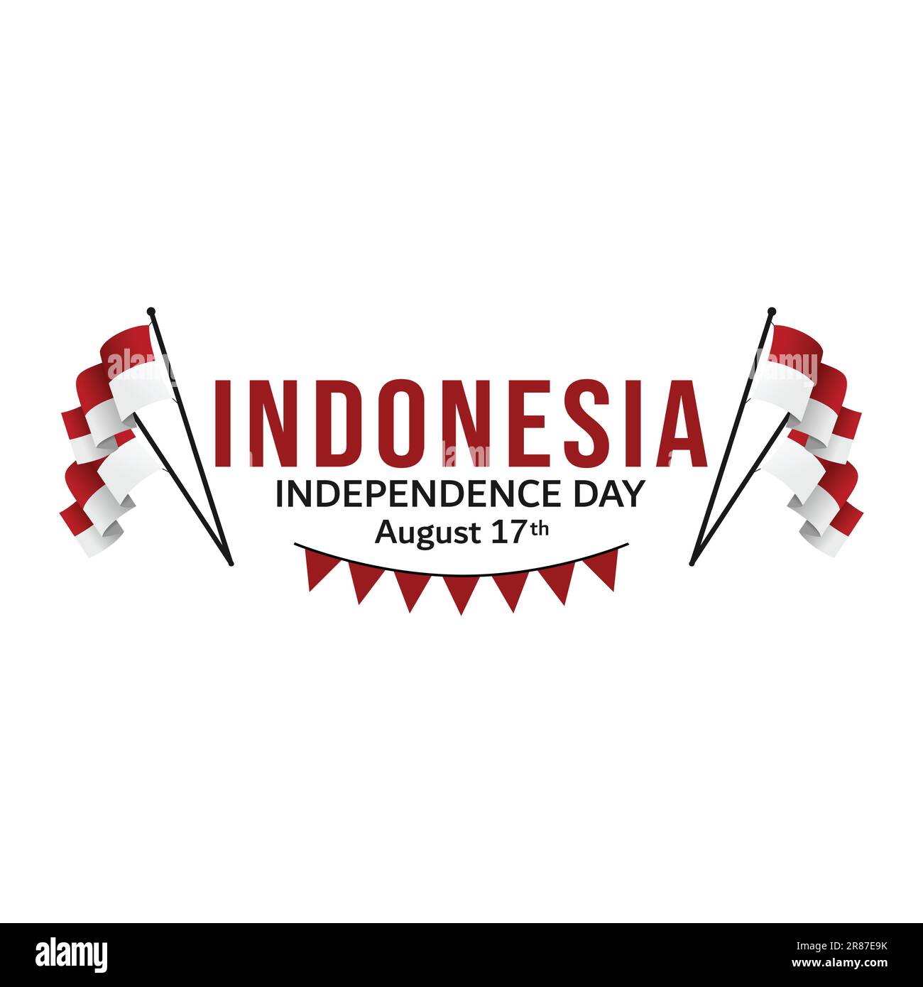 17th August Indonesia Independence Day concept Stock Vector Image & Art - Alamy