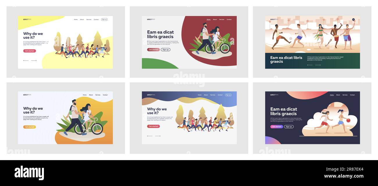 Illustration people doing outdoor activities hi-res stock photography ...