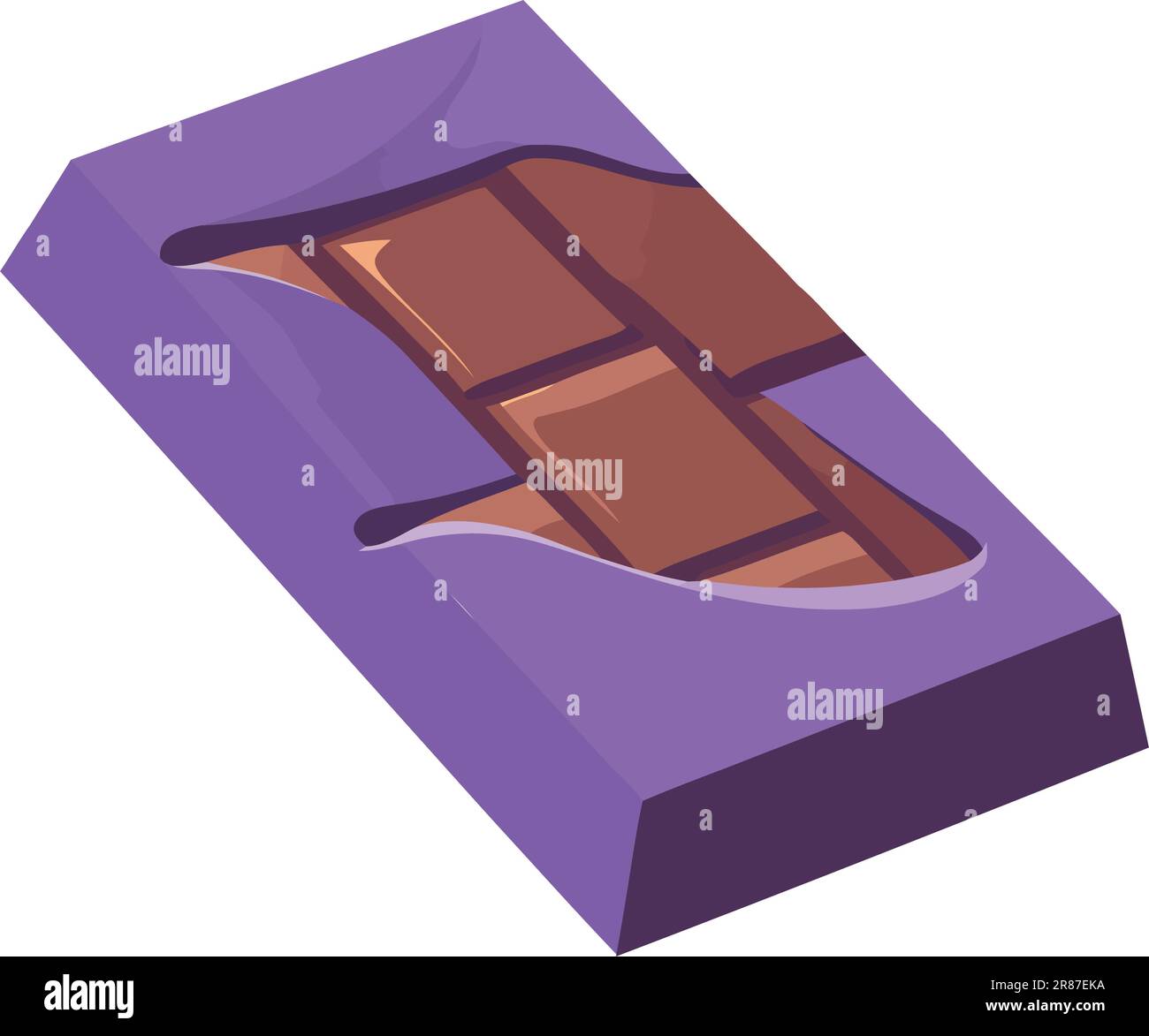 dark chocolate bar illustration vector Stock Vector Image & Art - Alamy