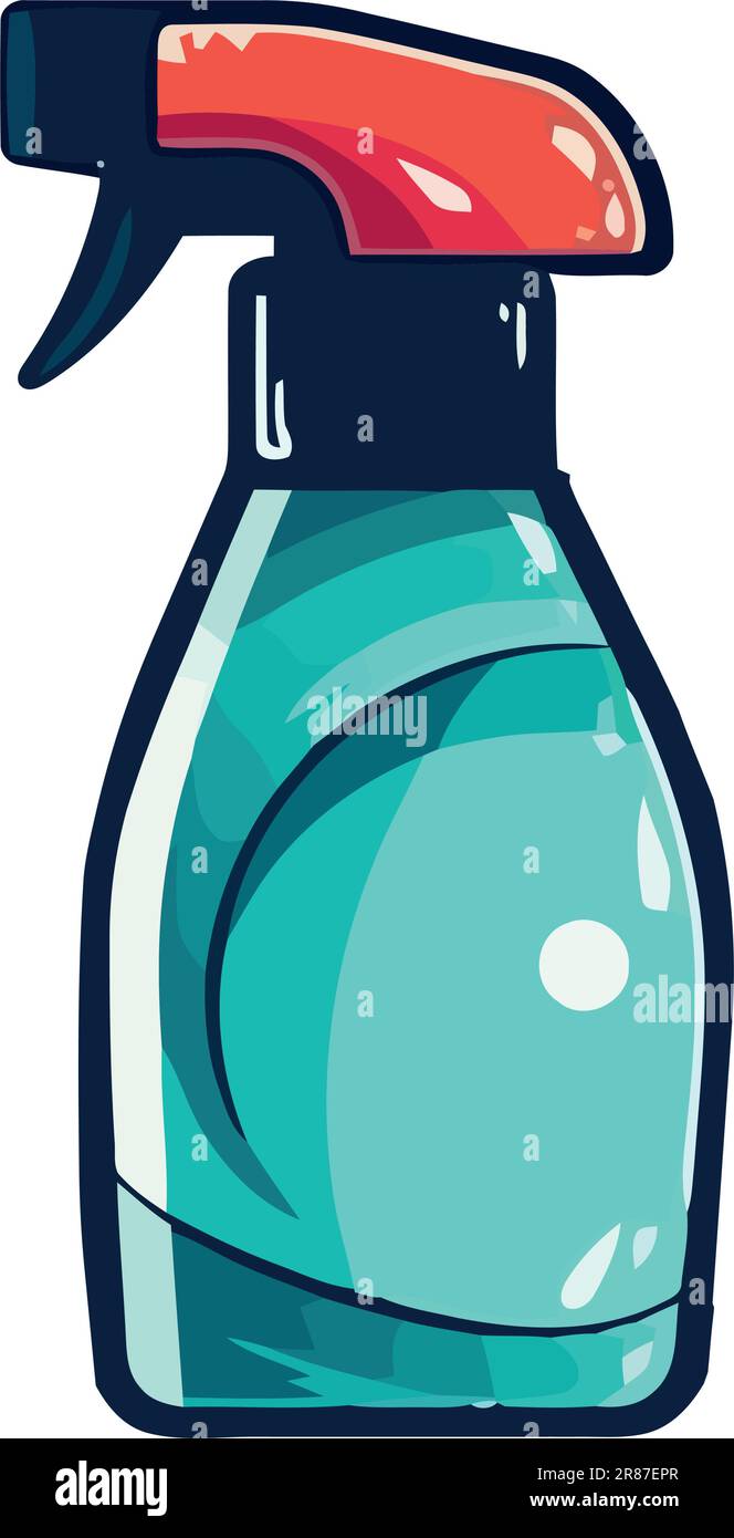Spray bottle icon spraying liquid for hygiene Stock Vector Image & Art ...