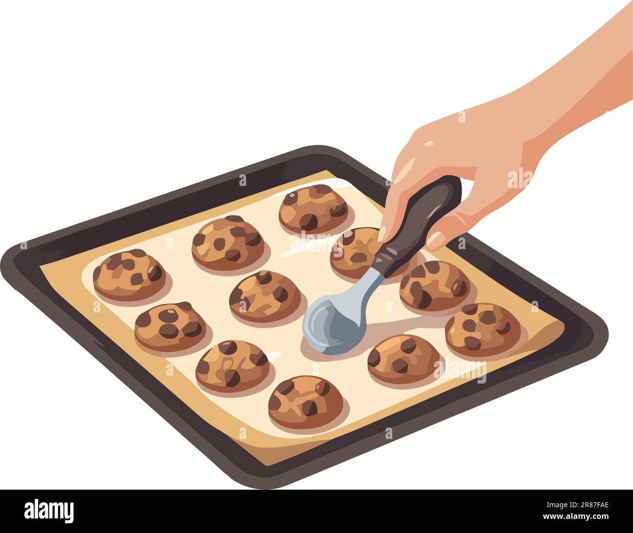 Hand holding gourmet cookies Stock Vector Image & Art - Alamy