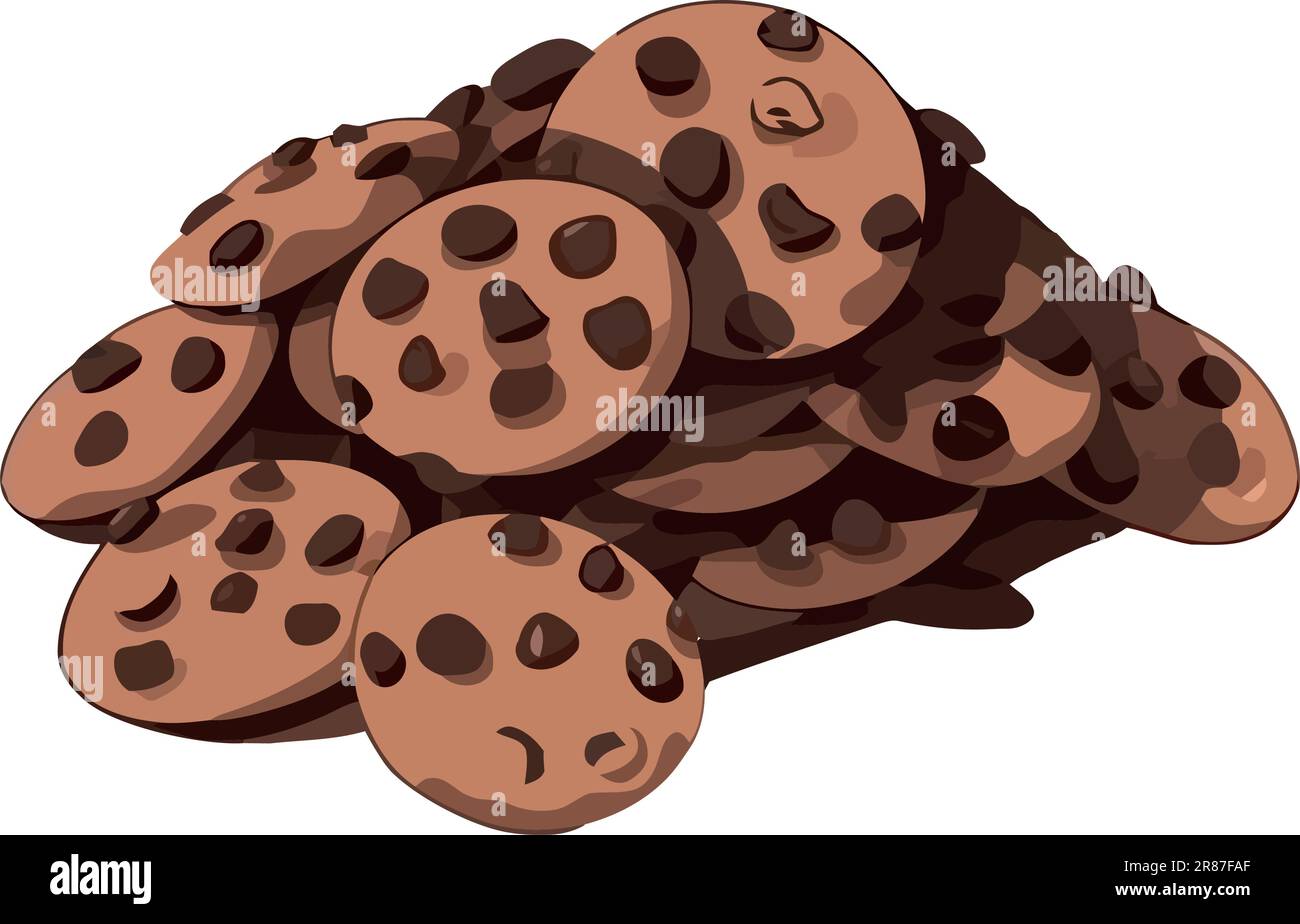 chocolate cookies design Stock Vector Image & Art - Alamy